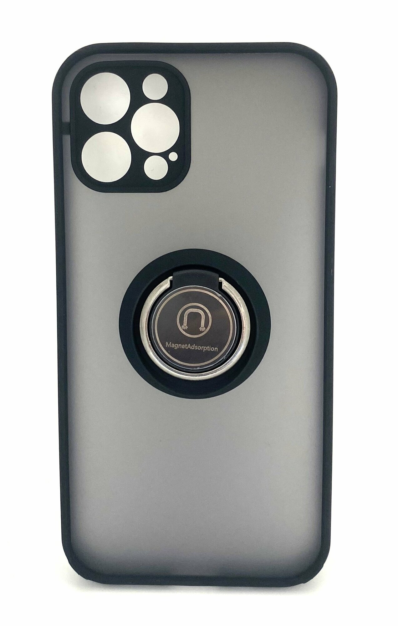 Брони чехол для IPhone 12 Pro, противоударный, с кольцом-подставкой, металлическая пластина