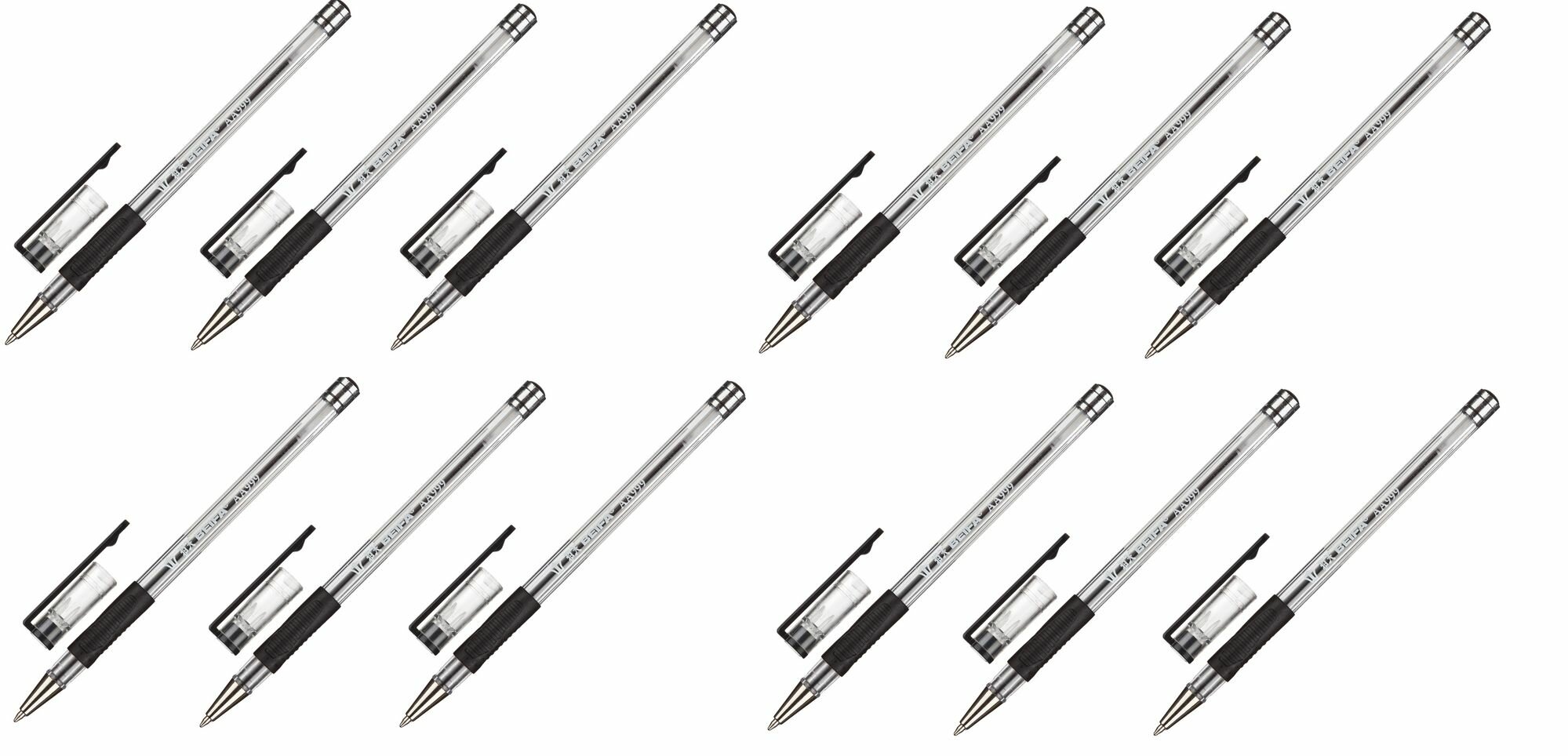 Beifa Ручка шариковая неавтоматическая, черная, 12 уп.