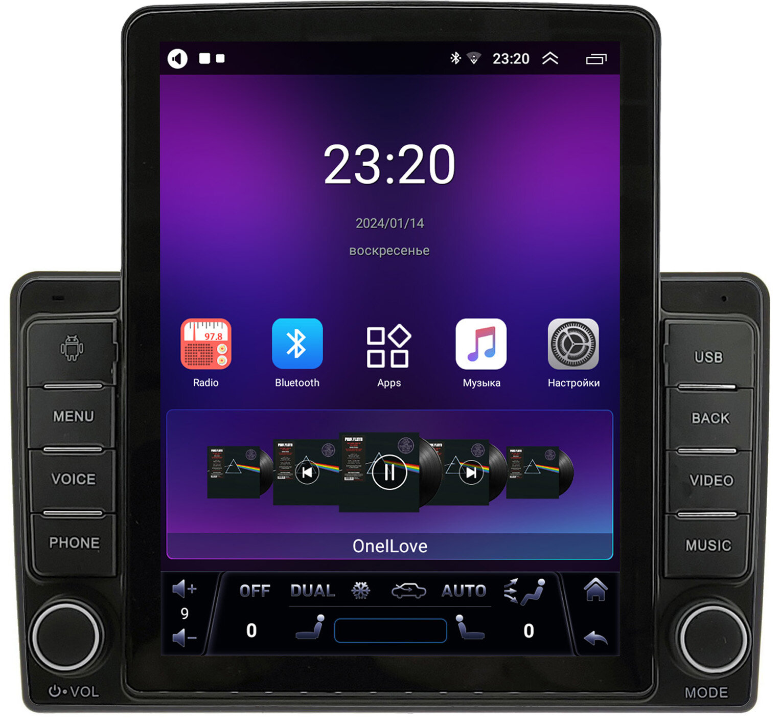 Штатная магнитола Volkswagen Touareg 2002-2010 Canbox GTR095-9-1334 на Android 10 (QLed, 4/64, DSP, CarPlay)