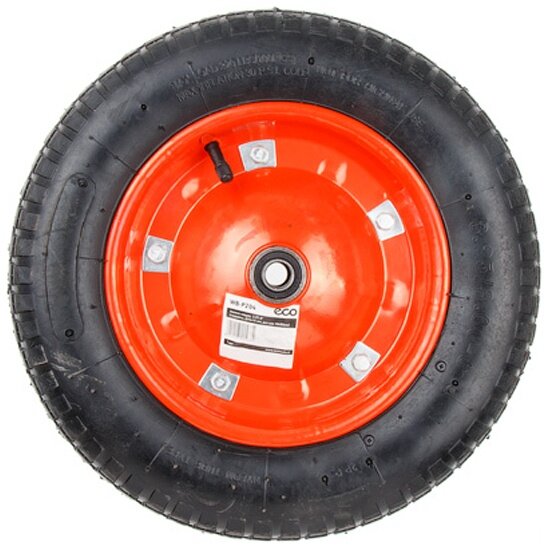 Eco Колесо надувн. 3.25-8" (подшипн. ф35x16 мм, для оси 16x90мм) (Подходит к тачкам: WB150-1) (WB-P204) ()