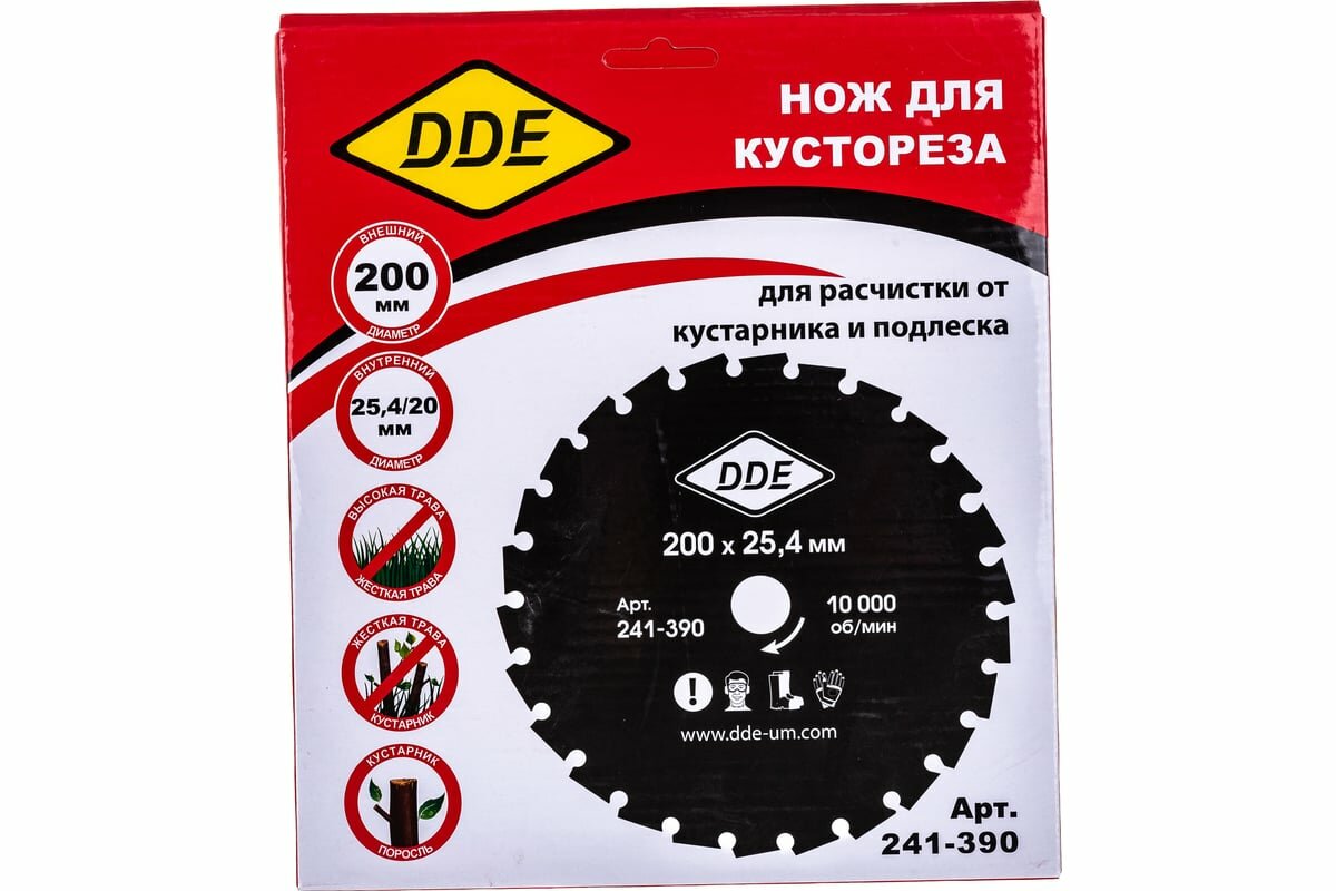 DDE Диск для кустореза WOOD CUT 26 зубьев 241-390