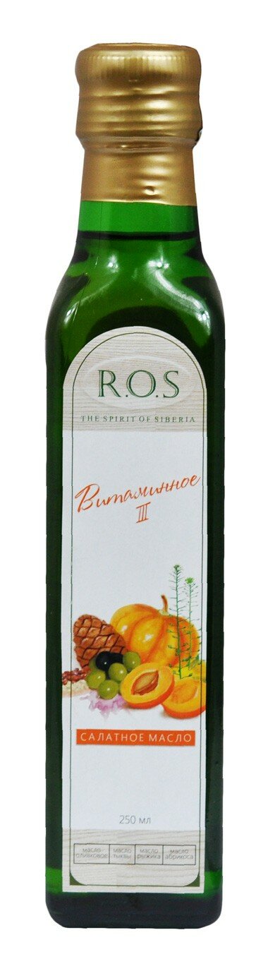 Масло салатное Витаминное III стекло 250 мл