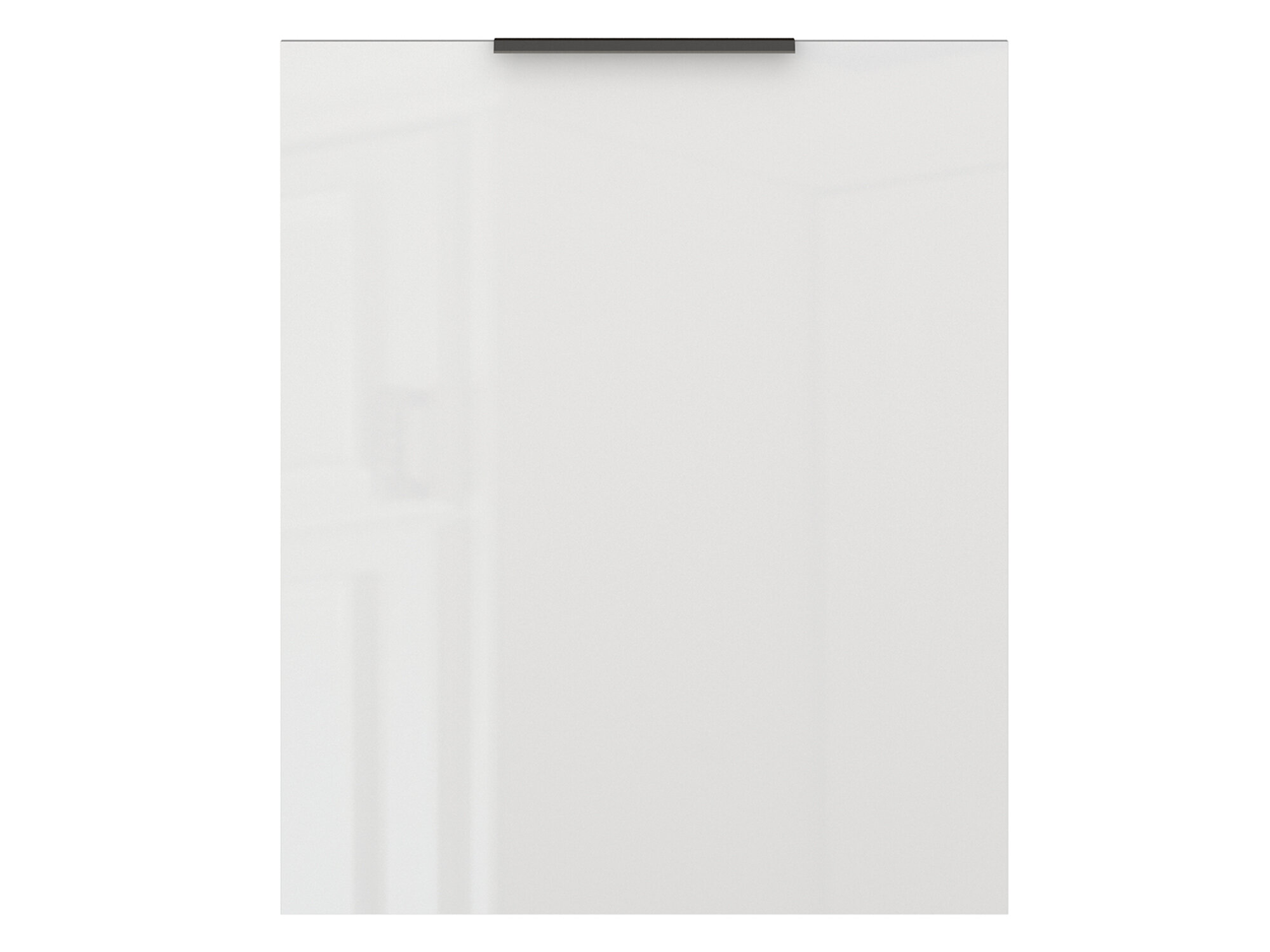 Фасад кухонного модуля для посудомоечной машины 60 см Коктейль, фасад белый глянец, Корпус белый ЛДСП, MebelVia