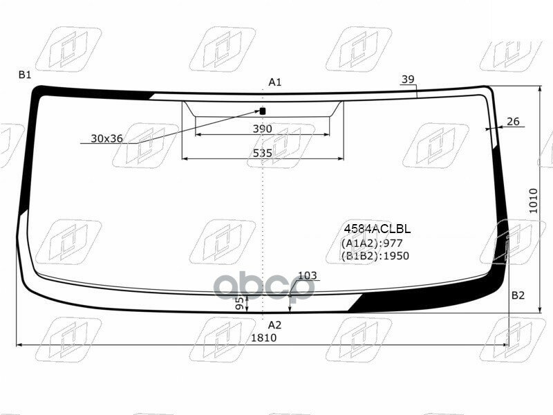 Стекло лобовое ГАЗ Газель NEXT 12- / Газон NEXT 14- FYG арт. 4584ACLBL
