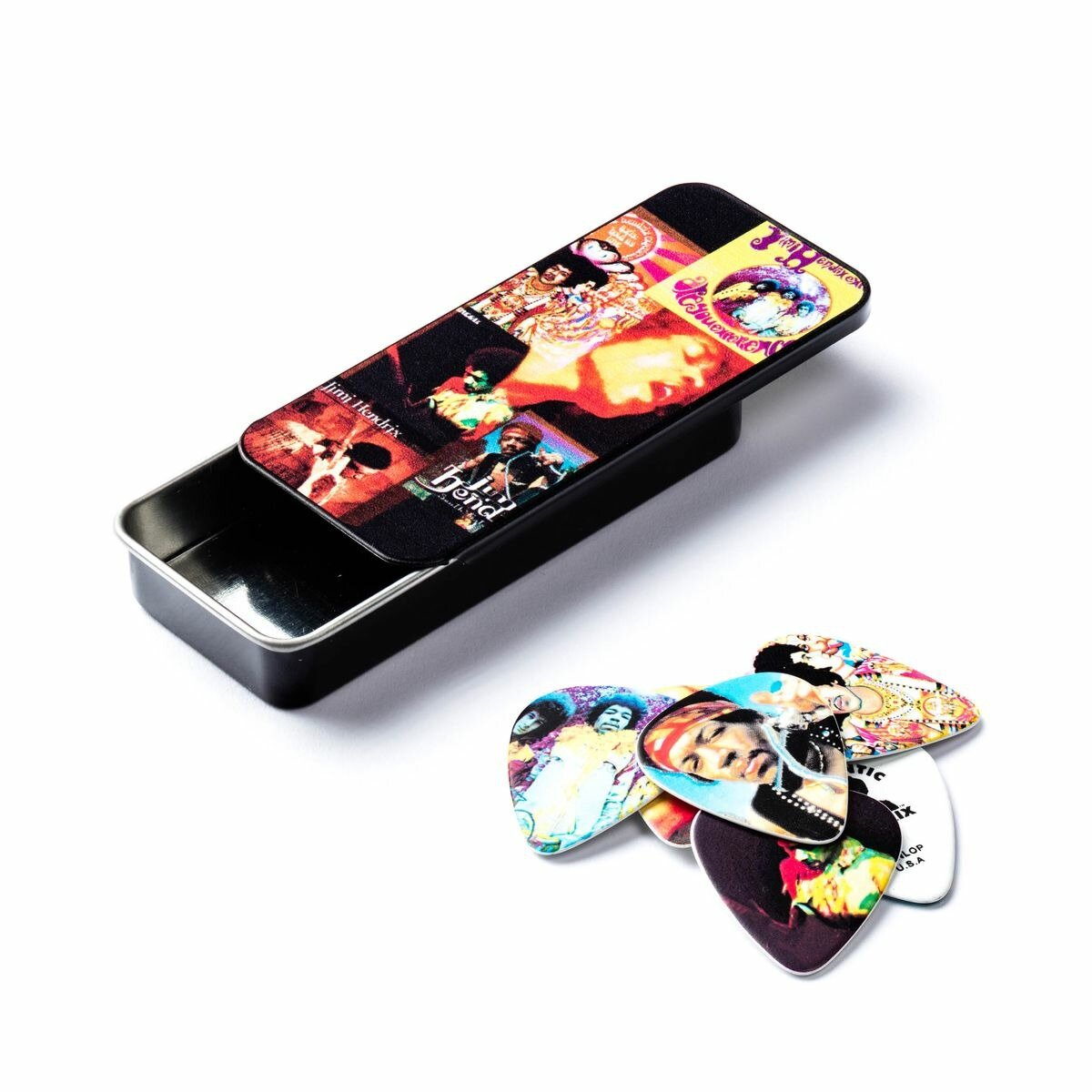 Медиатор Dunlop JHPT08H Jimi Hendrix Montage Pick Tin