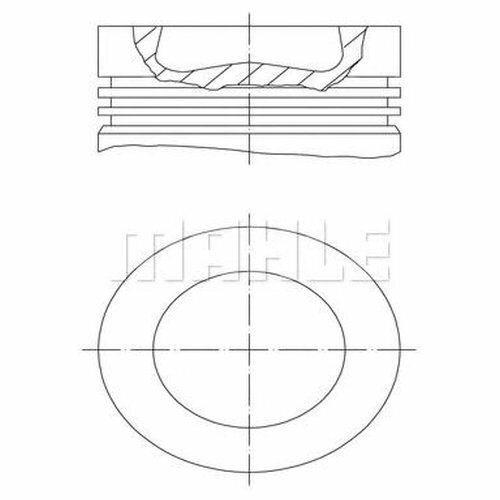 Поршень двигателя Knecht/Mahle 028PI00100000