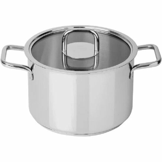 Кастрюля Silampos глубокая COMFORT GLASS 5,2л, 22см (00028347)