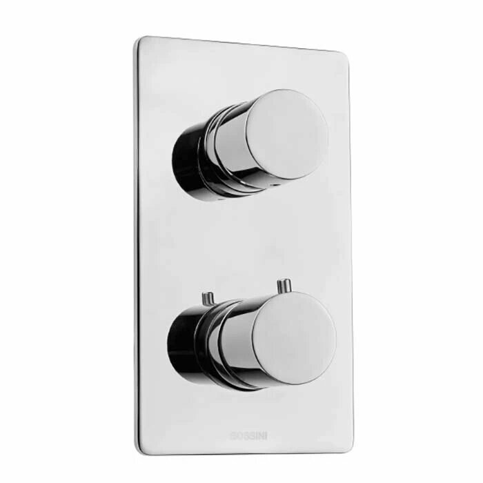 Bossini oki термостат для душа, встраиваемый (внешняя часть) с девиаторм 1 2 3 4 5 цвет: хром z00002. 030 Z00002.030