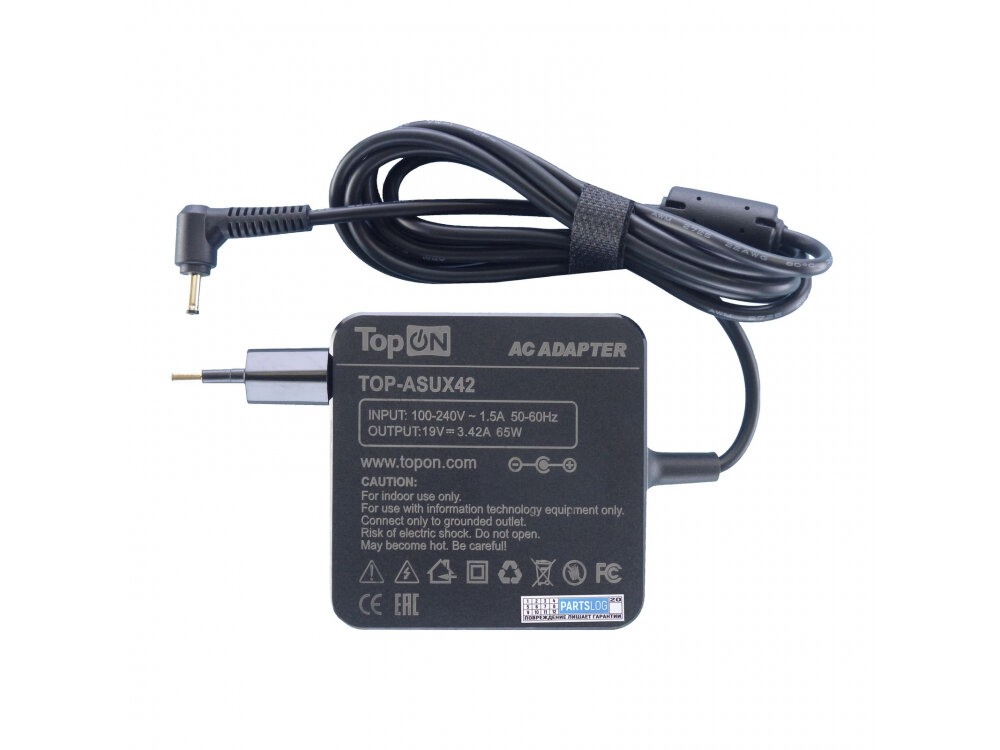Блок питания TOP-ASUX42 для Asus 19V 3.42A 4.0x1.35mm 65W ADP-65DW