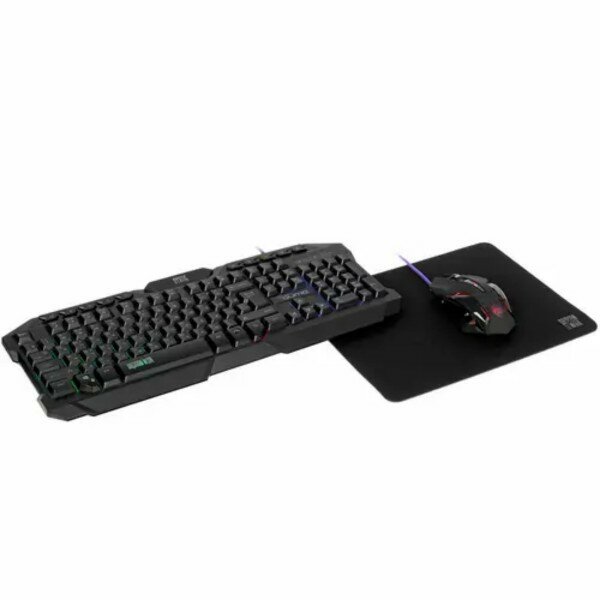 Комплект клавиатура+мышь Qumo Mystic K58/M76 проводной, USB, 3200 DPI, чёрный
