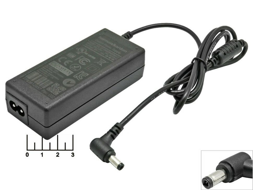 Блок питания 18V 3.6A AC-N421импульсный (5.5*2.5) без шнура (восьмерка) (угол)