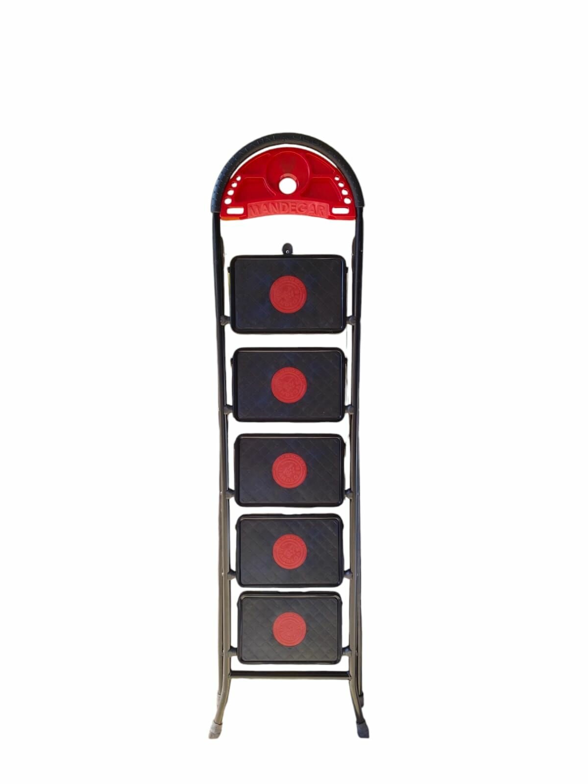 Стремянка с широкими ступенями ASEMAN 5 ступени с лотком