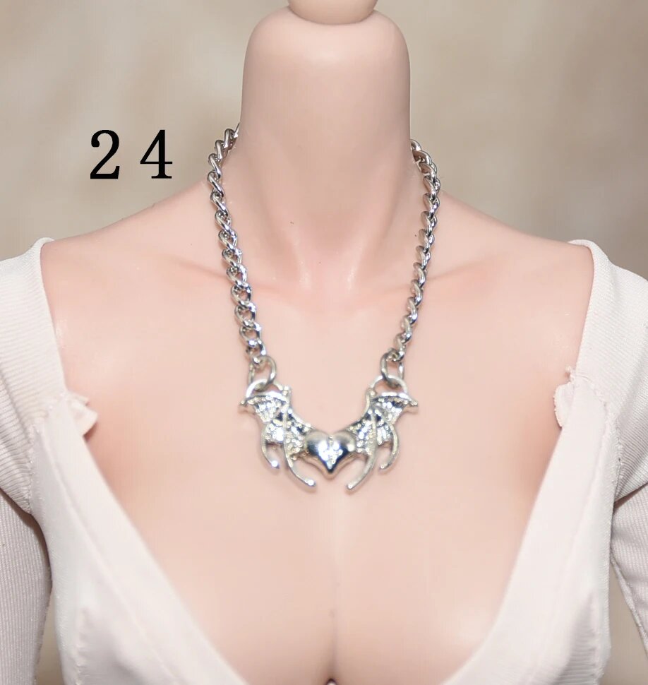 TPAF 1/6 Золотой/Серебряный крест ожерелье для Tbleague фигурок 24