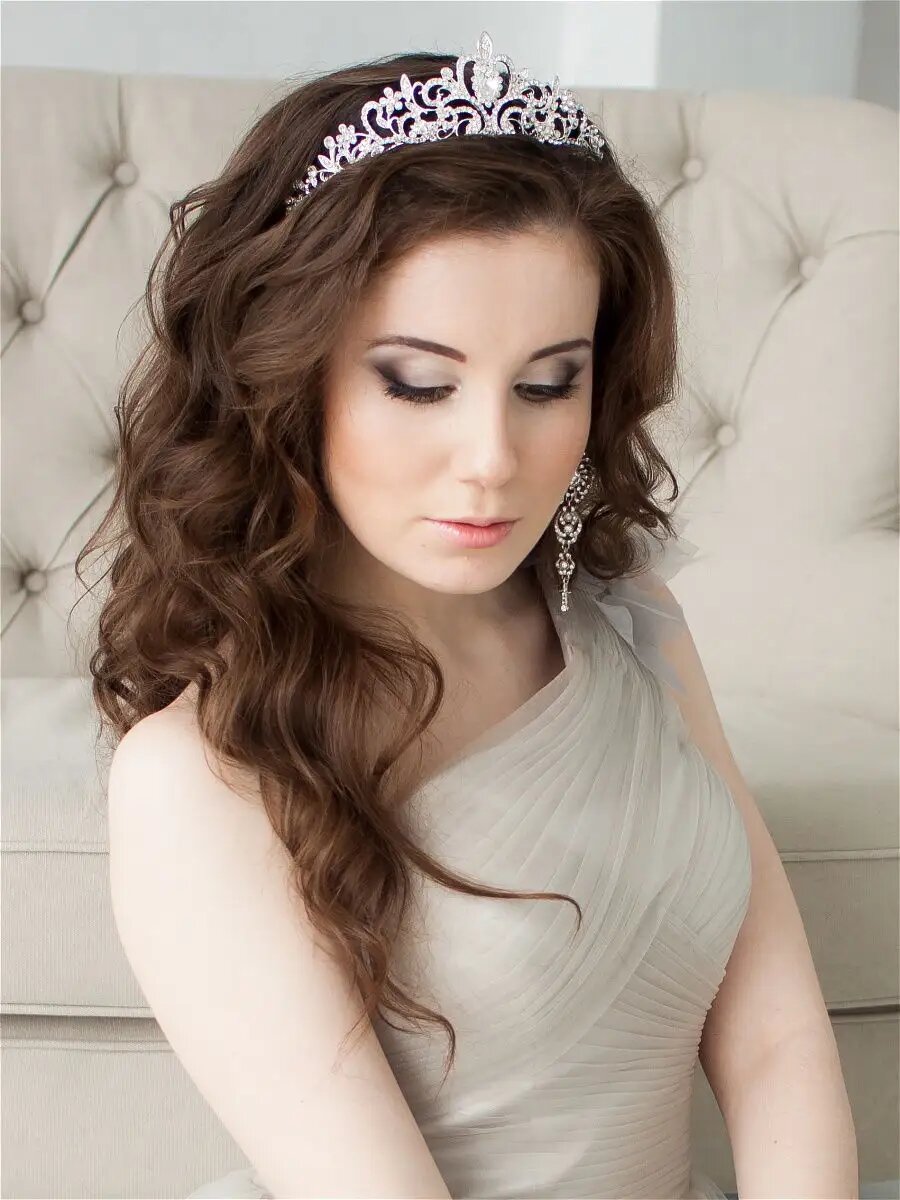 Свадебная тиара-диадема в прическу невесты Romantic Wedding