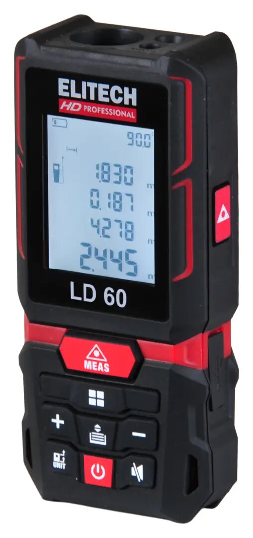 Дальномер лазерный Elitech HD LD60, 60 м