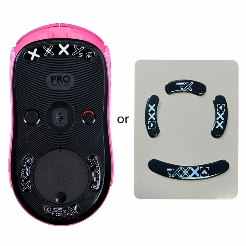 1 комплект, 0,8 мм, стеклянные ножки для мыши, наклейки для коньков, коврик для Logitech G Pro Wireless GPRO X, сверхлегкие закругленные изогнутые края