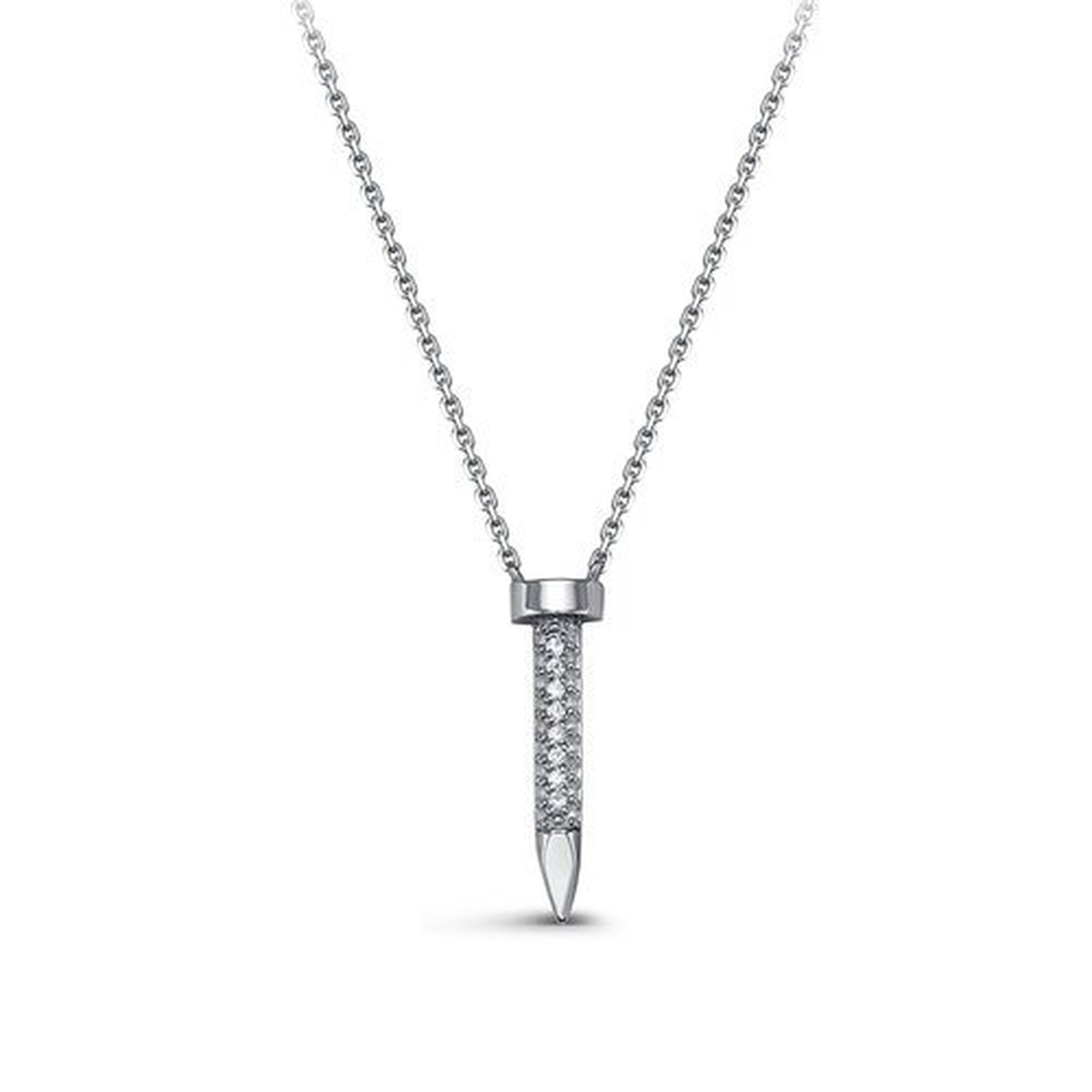 Колье Diamant online, серебро, 925 проба, родирование, фианит