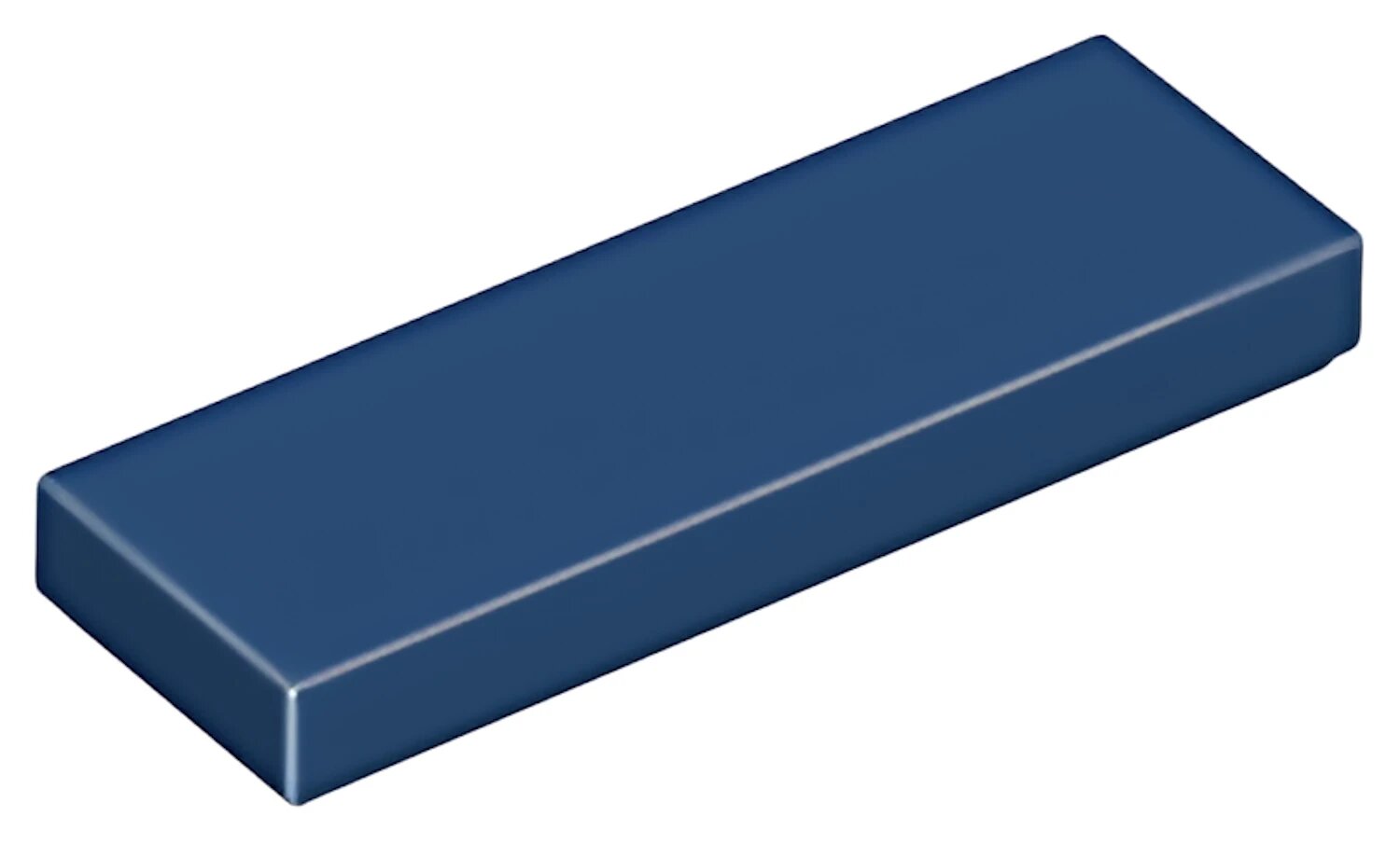 Деталь LEGO Tile 1 x 3 63864 (37294) Dark Blue U