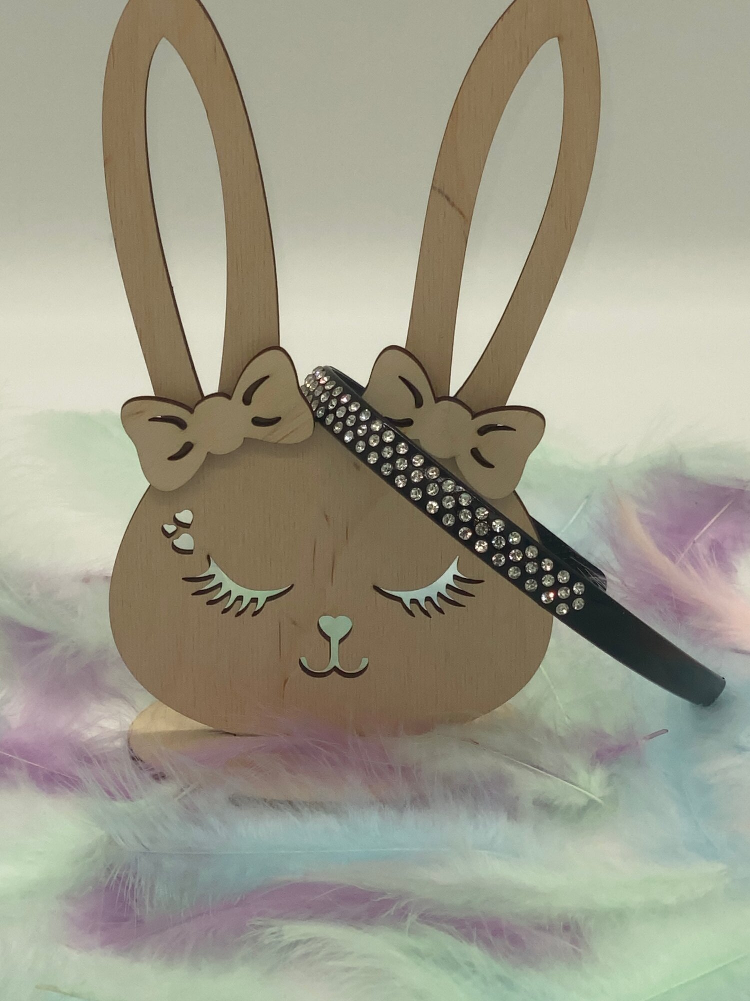 Ободок со стразами. Широкий ободок