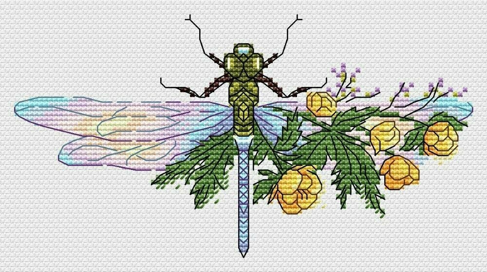 Цветочная стрекоза В-1034