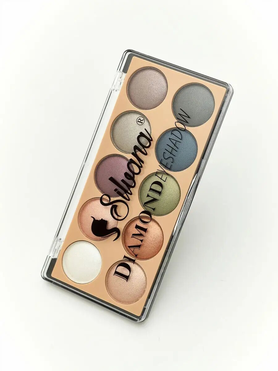 Тени для век перламутровые палетка для макияжа Diamond № 01