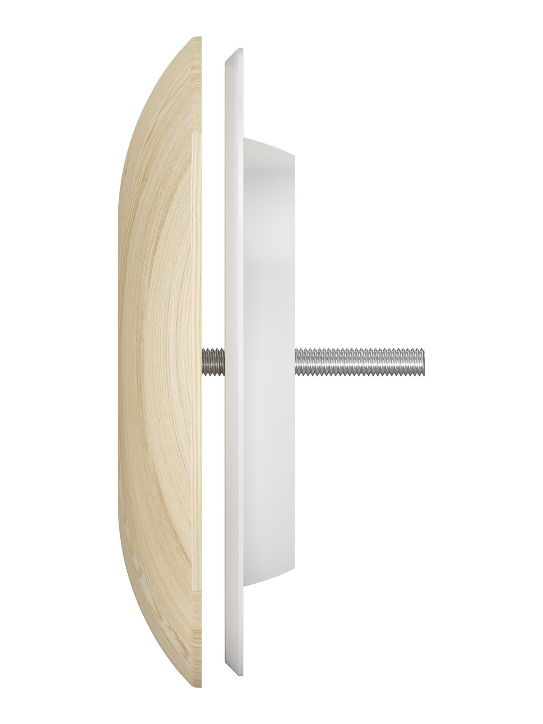 Анемостат 100 для бани сауны c металлическим фланцем и деревянным обтекателем 10DW Pine сосна