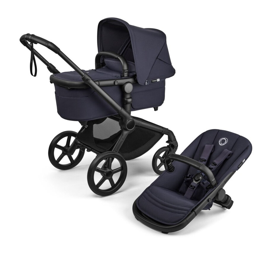 Детская коляска 2 в 1 Bugaboo Fox 5 Renew Black/ Deep indigo