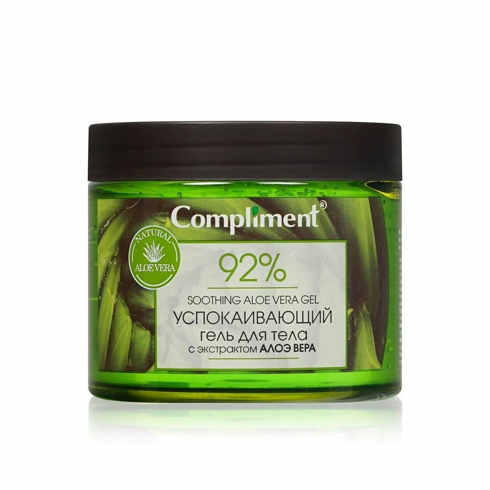 Гель для тела Compliment 92% 6 в 1 успокаивающий, с экстрактом алоэ вера 400 мл