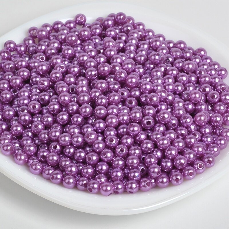 Бусины Magic 4 Toys Hobby, круглые, перламутр, 4 мм, темно-сиреневый, 500 г (БУС. MH. КР.04.093.02)