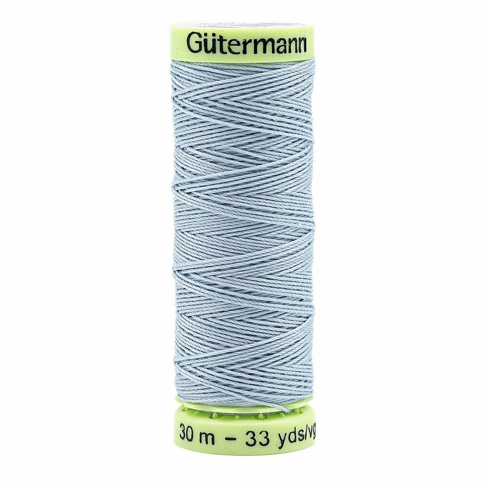 Декоративная нить Gutermann 30/30 м для отстрочки, 100% полиэстер, цвет 075 бледно-джинсовый, 5 шт (3)