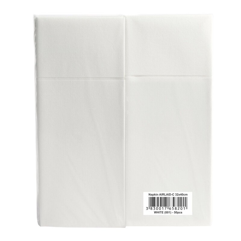 Сервировочные салфетки-конверты КНР "Airland", для столовых приборов, 32х40 см, белые, 50 шт