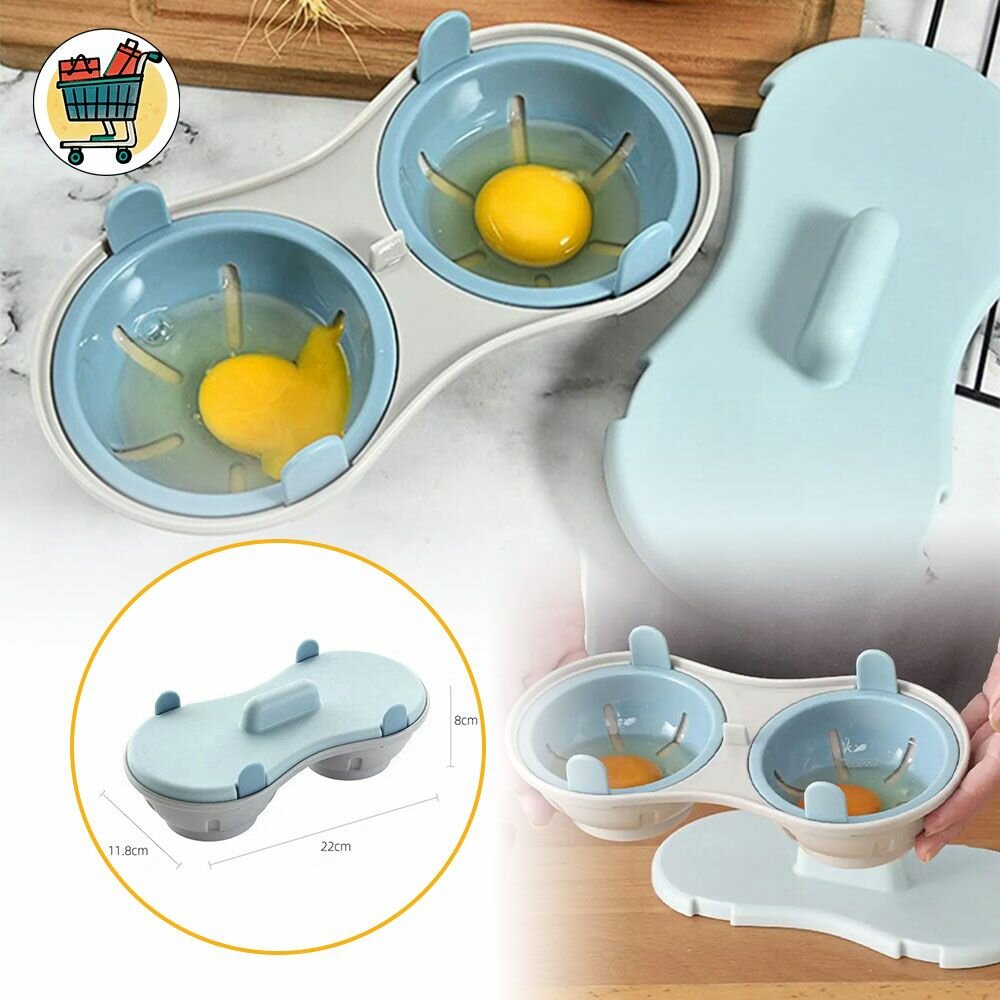 Контейнер для яиц в микроволновке – удобная пароварка для яиц пашот, омлета и быстрых завтраков из термостойкого пластика