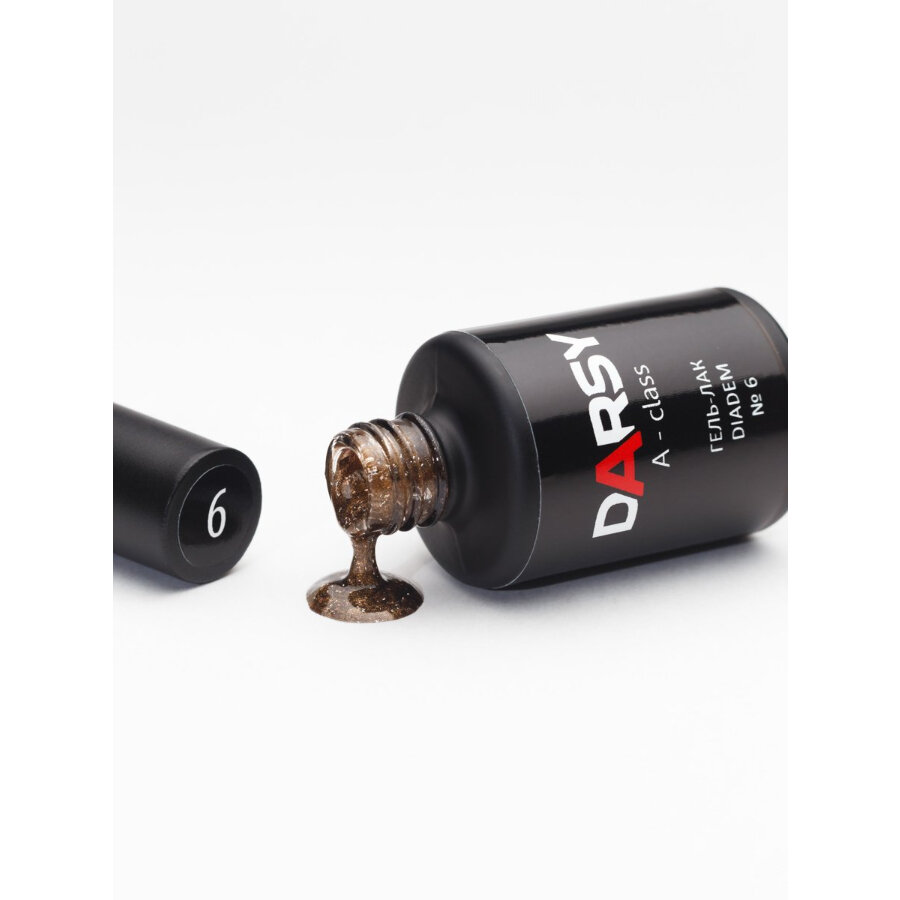 DARSY, Гель-лак светло-коричневый diadem №6, 8 мл