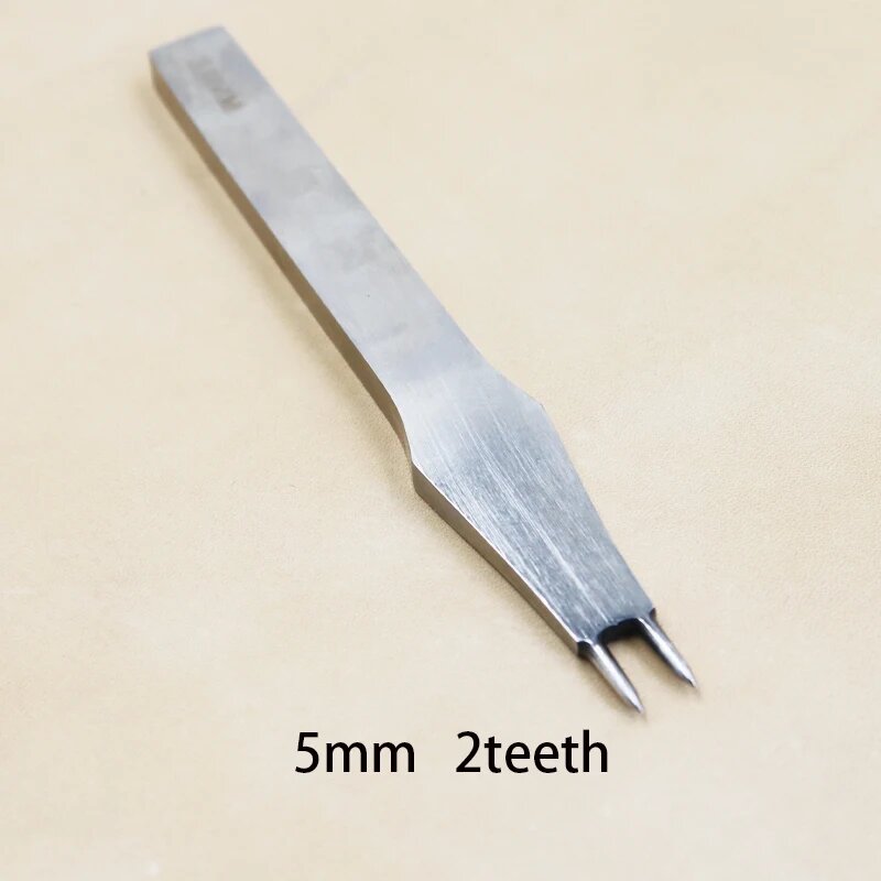 Пробойник для кожи 5mm 2 зубца