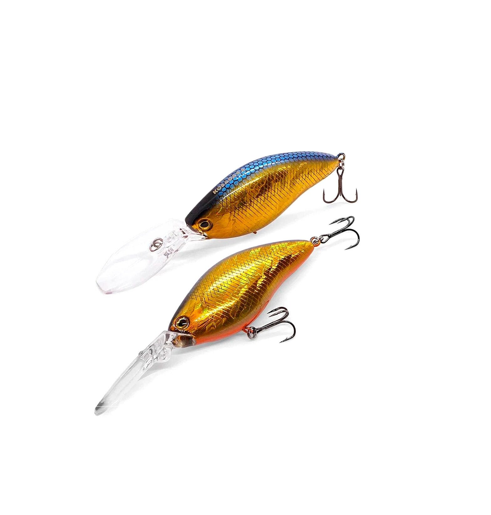 Воблер Kosadaka "3D Crank XD 65F HGBL", система дальнего заброса, для хищника