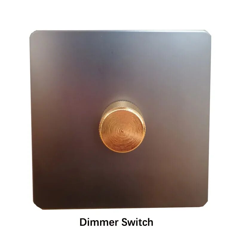 Ретро выключатель 1-4 клавиши нержавеющая сталь, Dimmer Switch