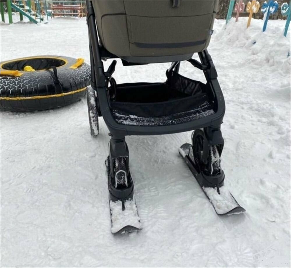 Лыжи на колеса , для всех видов детских колясок-2 шт.