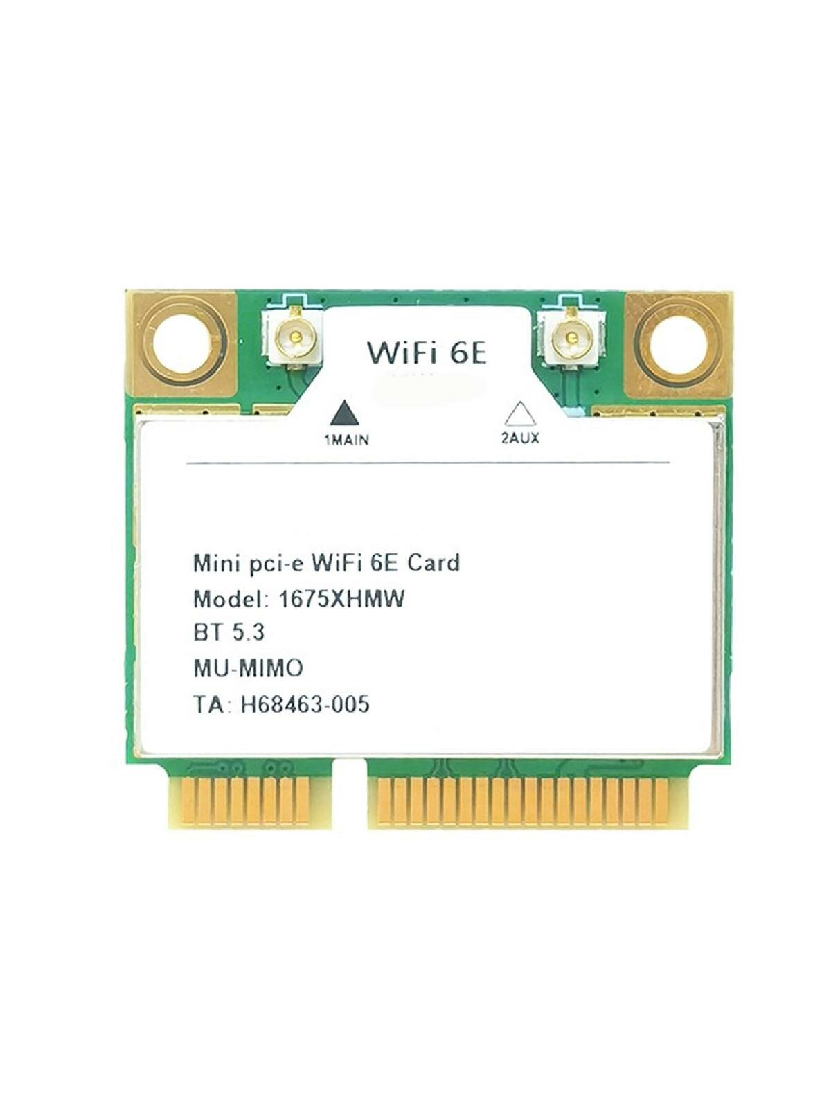 1675X Wireless Networking Card, WiFi6 2.4/5/6Ghz 5400Mbps PCIe Adapter Fast Speed with BT5.3 for Home and Offices