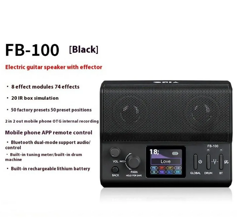 Медиаторы Для Гитары Ving FB-100 : Педаль Реверберации, Дилея, Импульсных Ответов (Ircab), Усилителя И Драм-Машины