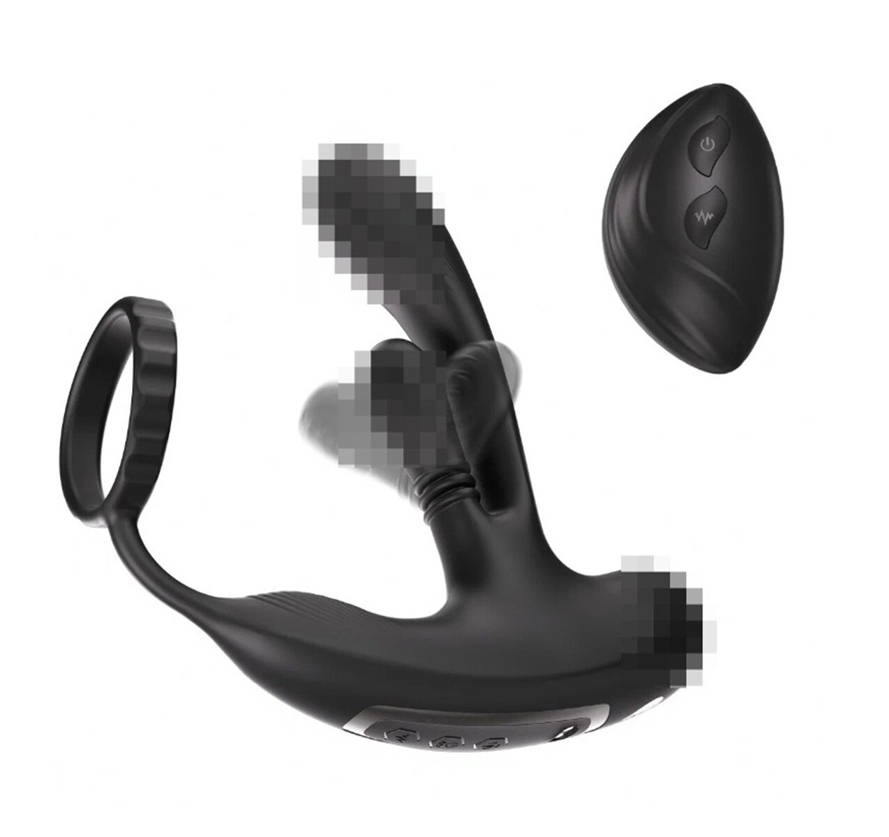 Инновационный масажер простаты HERO, массаж на 360 градусов, черный