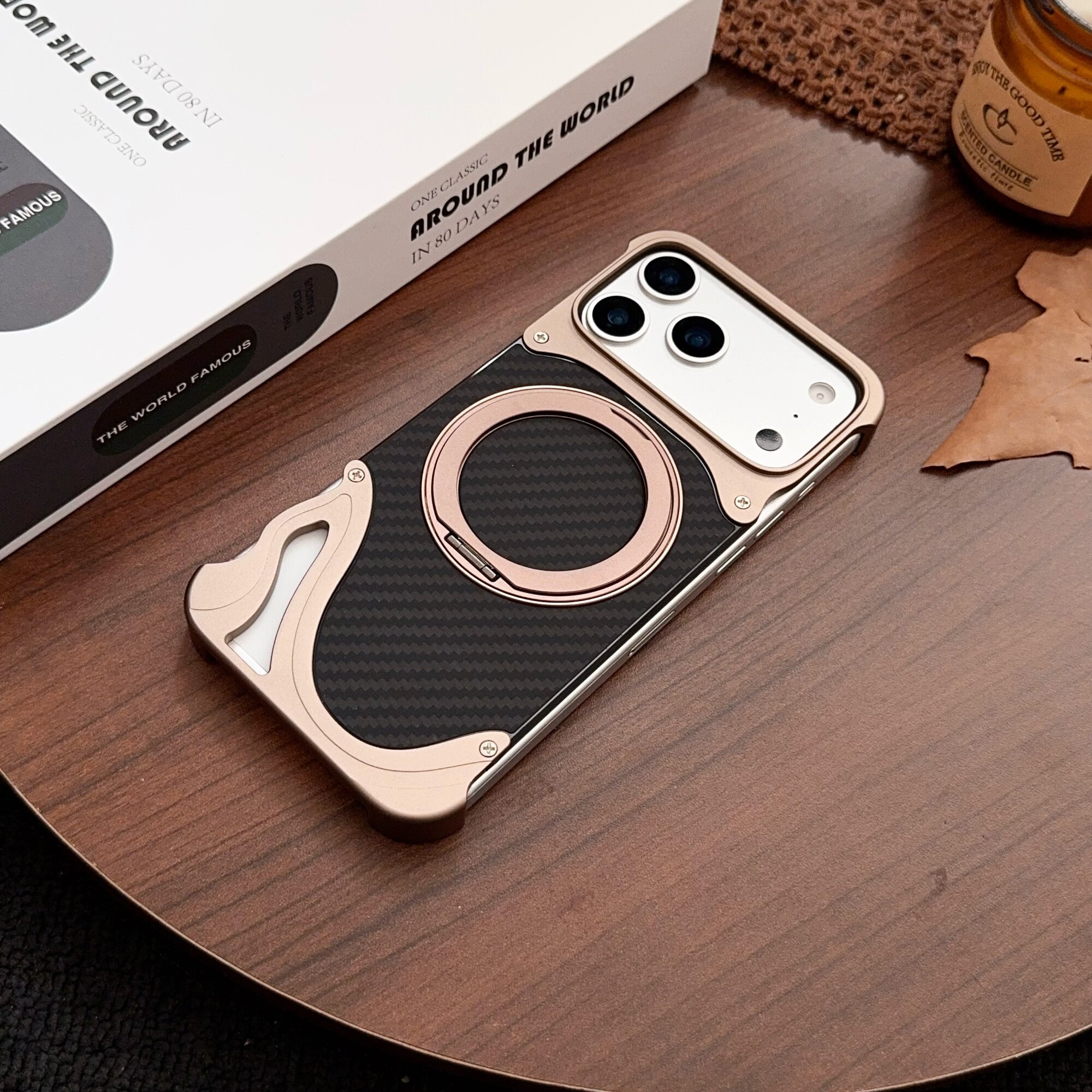 Чехол для Apple iPhone 17 Pro Max / Айфон 17 Про Макс, матовая поверхность, чехол-кардиомонитор, металл, защита камеры, ударопрочный, встроенная подставка, усиленные углы, Apple, Apple iPhone 17 Pro Max ,
