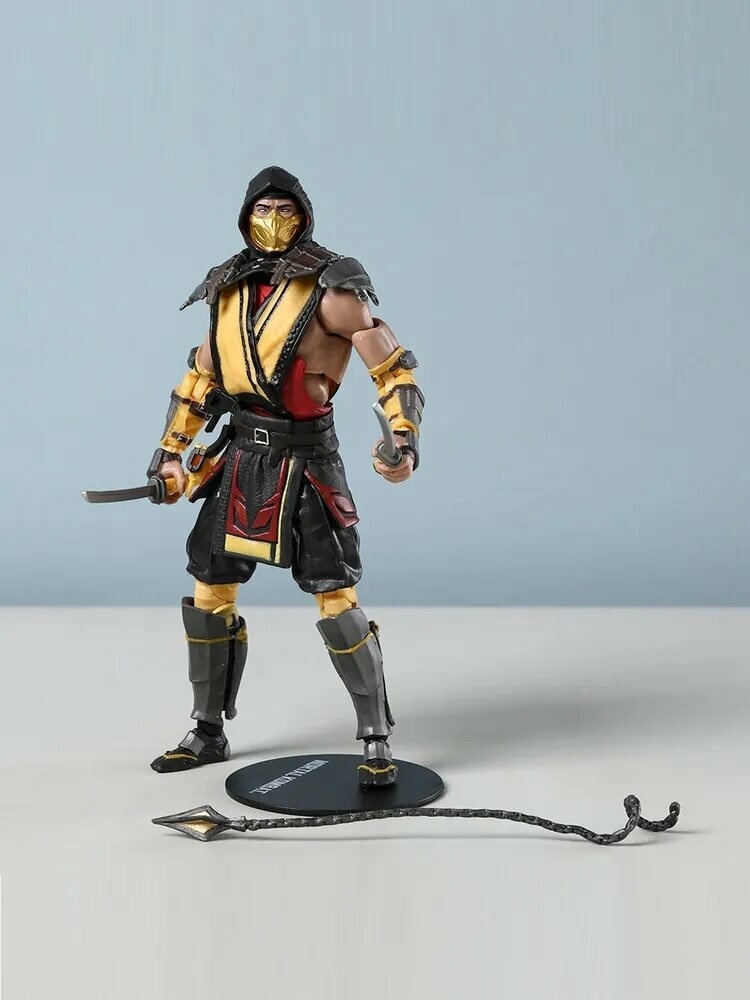 Коллекционная Фигурка Мортал Комбат Скорпион Mortal Kombat Scorpion 18cm
