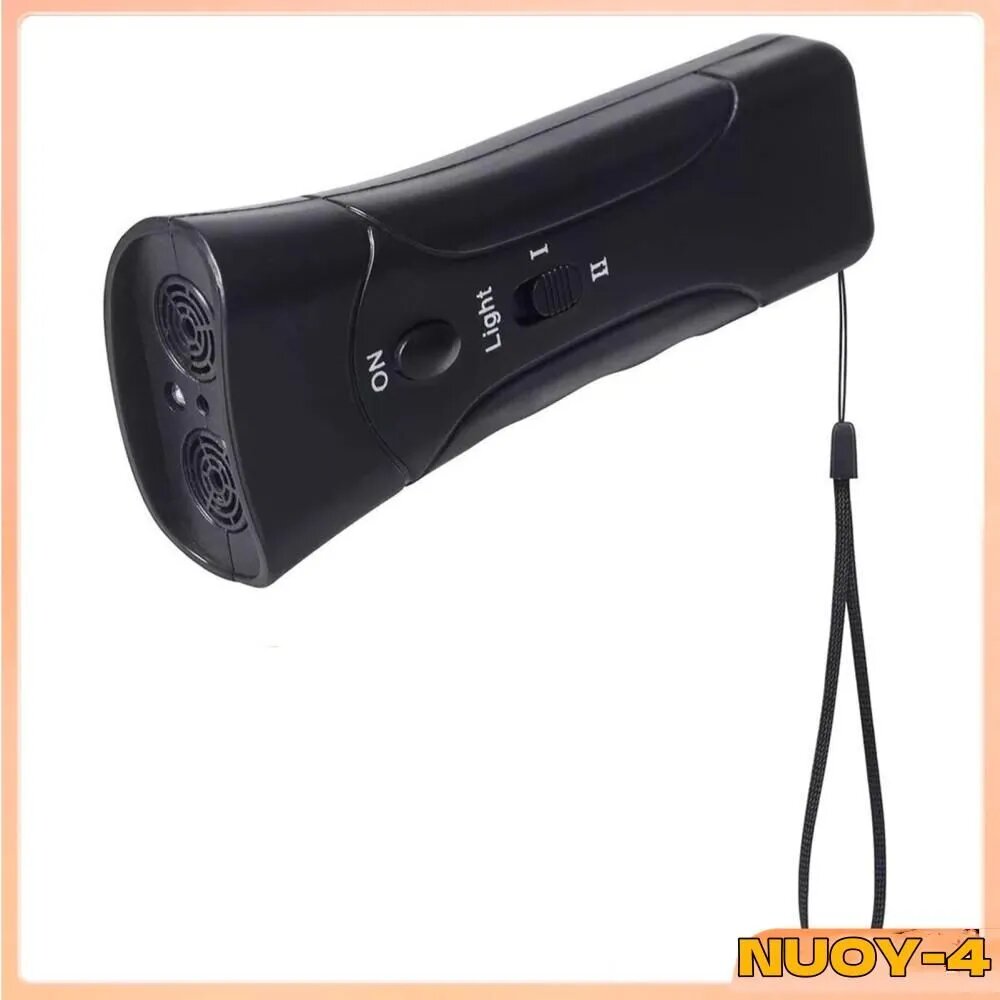 Ультразвуковой тренер для собак, компактный и безопасный антиподбор, для прогулок с питомцем Черный