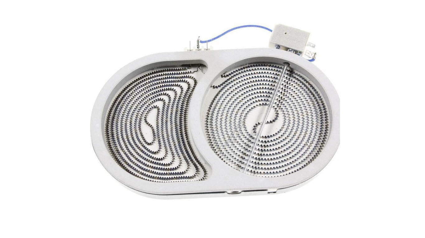 Электрическая конфорка для плиты GRUNDIG GIEV 824530 X, GIEV 624430 X (2702433910, размер: 270х165мм, диаметр рабочей зоны:245х140мм, мощность: 2000/1100W, снято с гарантийной техники)