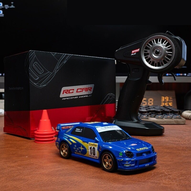 Мини-дрифт-кар 1:43 4WD 2.4G, полный пропорциональный контроль, 3 скорости, подсветка, Type-C зарядка, игрушка для стола