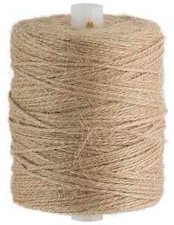 Нитки джутовые Д3 100% джут 1 мм 200 м суровые для хозяйственных работ