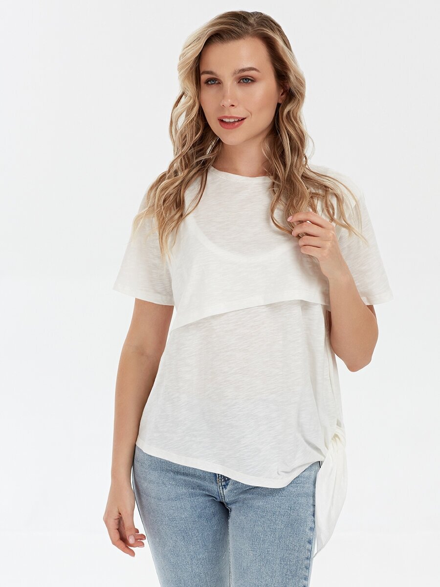 Футболка для кормящих мам