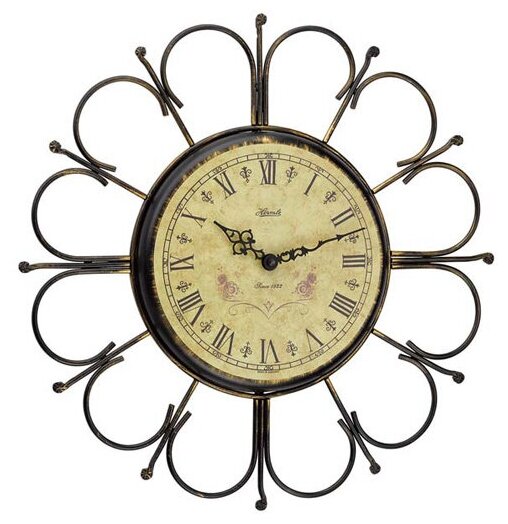 Кованые настенные часы Солнце Hermle 30896-002100