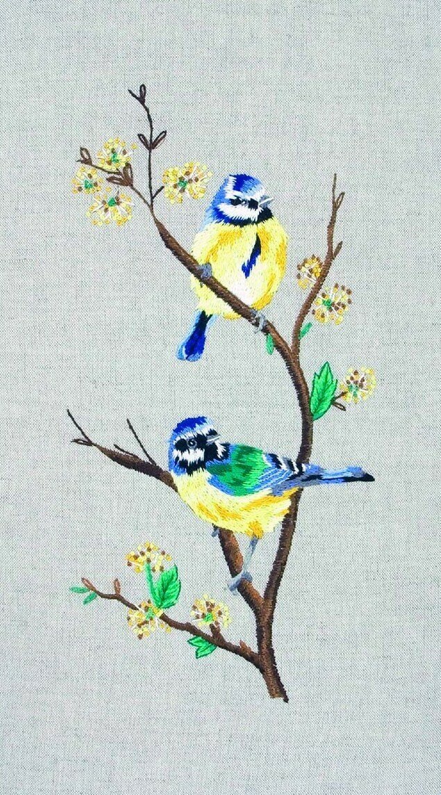 Голубые синицы PE-650