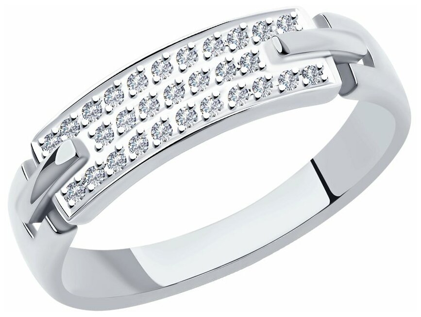 Кольцо, белое золото, 585 проба, бриллиант